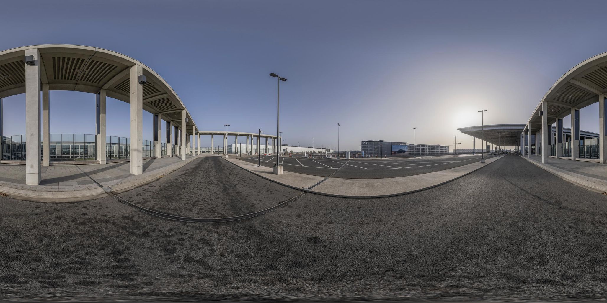 Panoramic View of a Stadium: Half-Pipe - HDRi Maps and Backplates