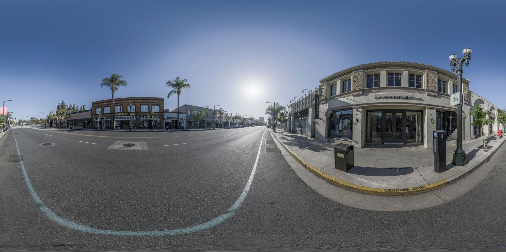 Sunny City Intersection: Urban Design in Focus - HDRi Maps and Backplates