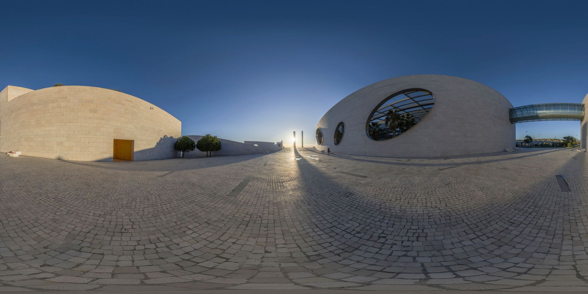 Sunny Courtyard in Lisbon, Portugal - HDRi Maps and Backplates