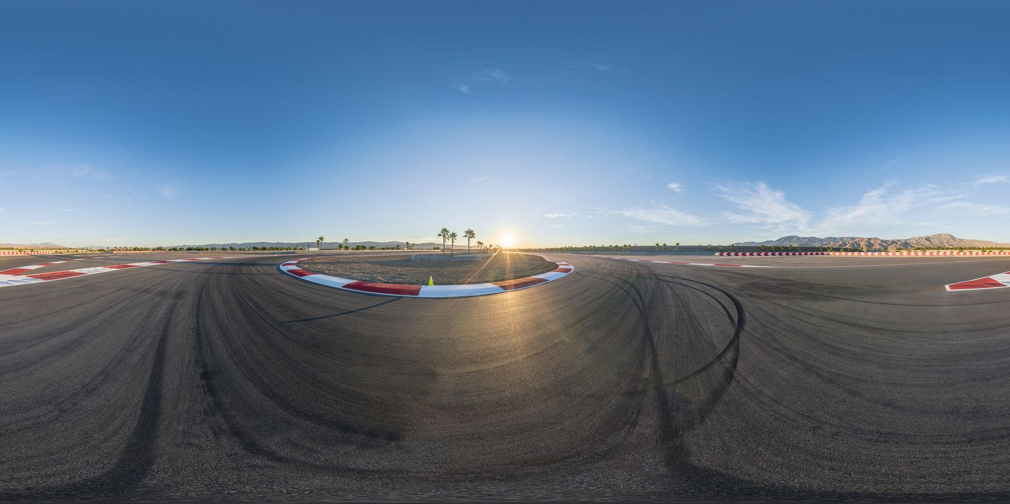 Sunny Dawn at a Drag Racing Course in the USA - HDRi Maps and Backplates