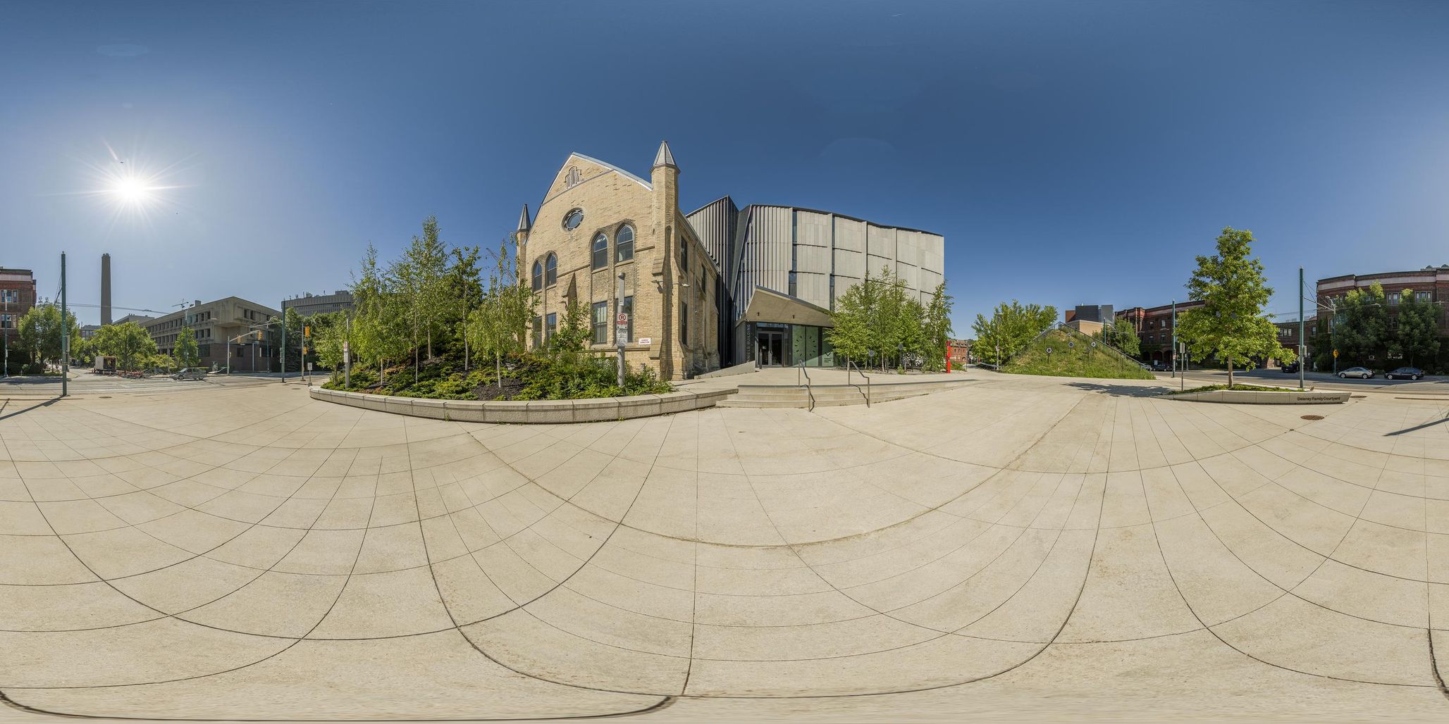 Toronto, Canada: Outdoor Courtyard with Classic Architecture - HDRi ...