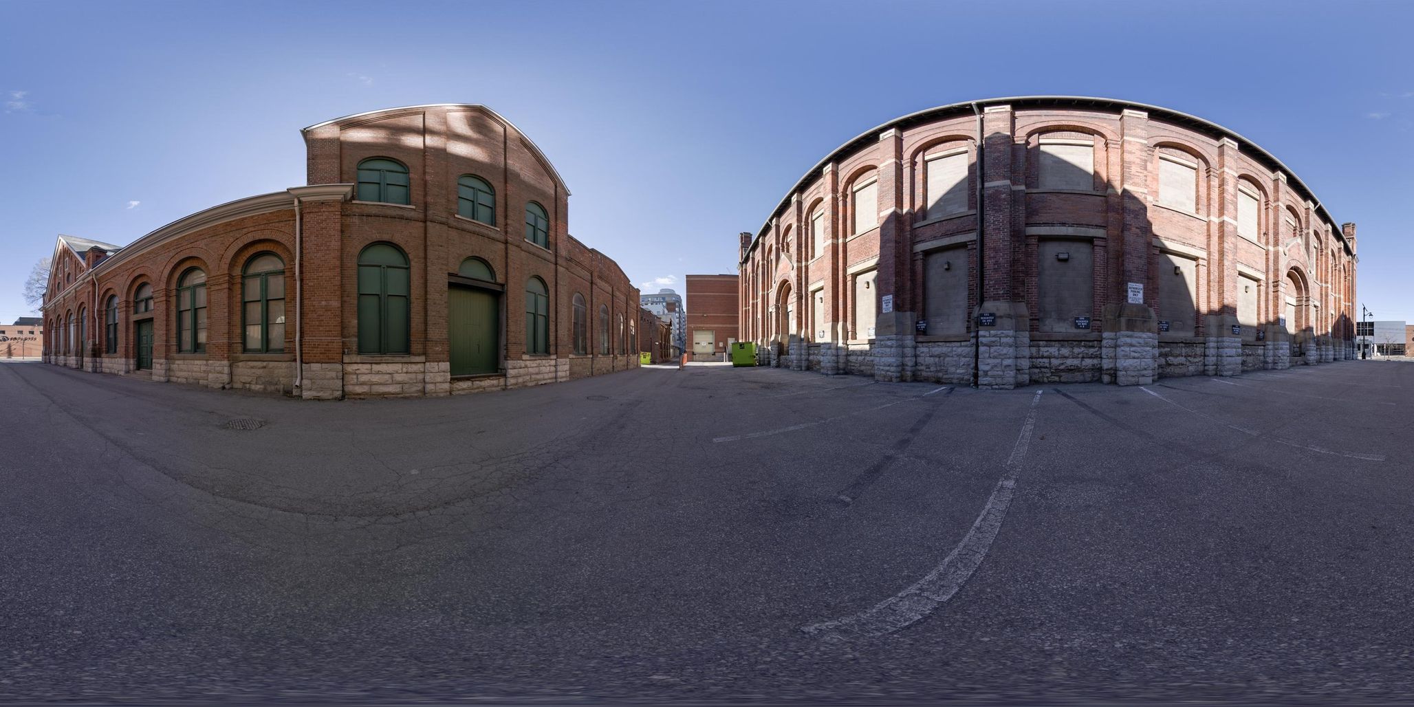 Toronto City Building: Straight Road View - HDRi Maps and Backplates