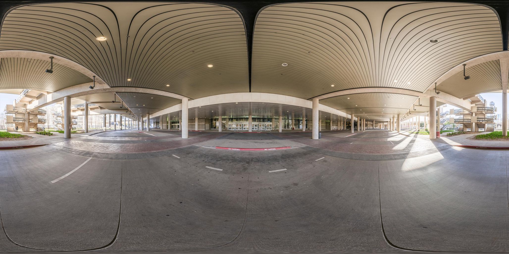 Upside-Down Building: Architecture with Concrete Columns - HDRi Maps ...