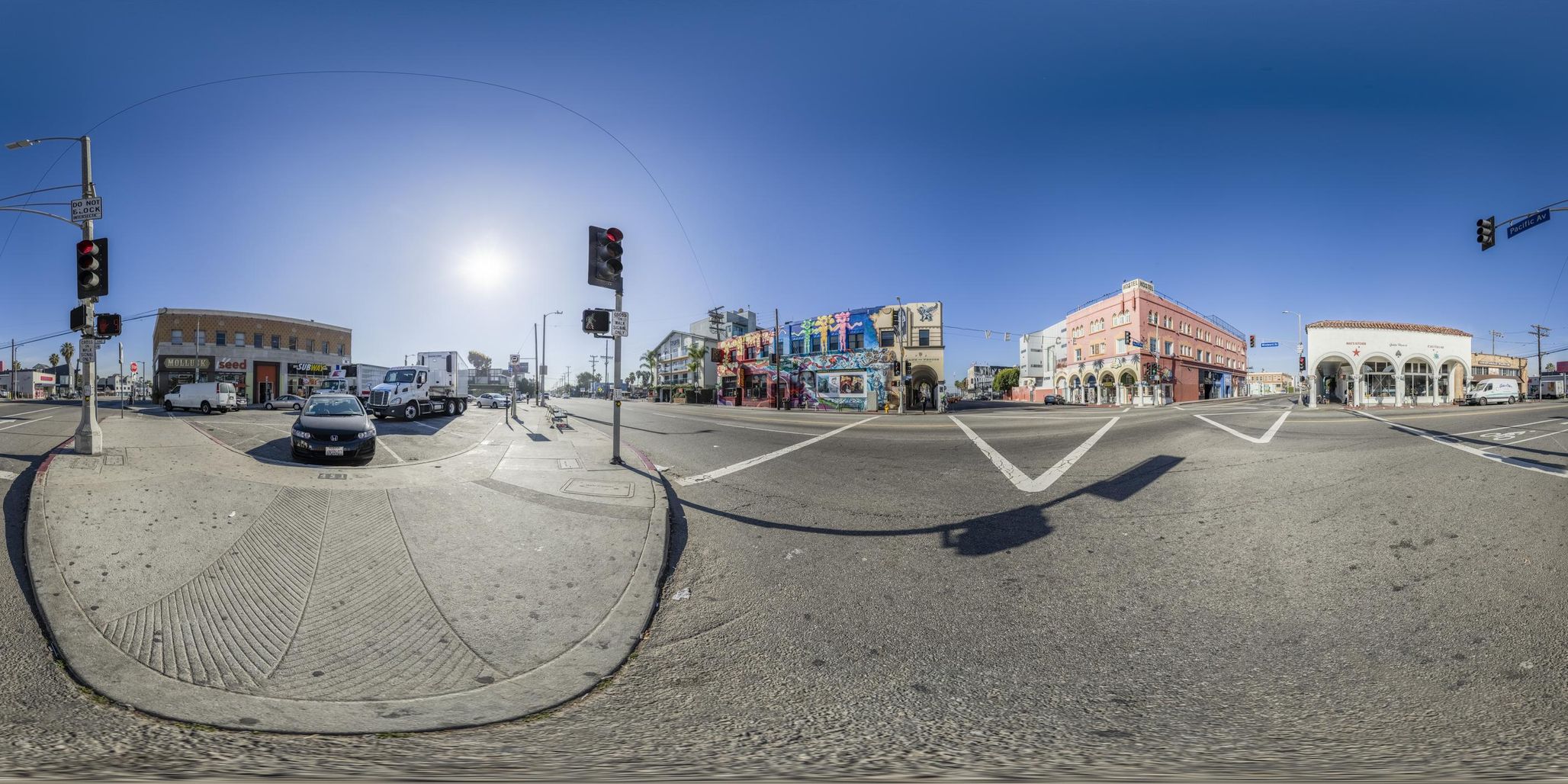 Urban Neighborhood: An Empty Intersection - HDRi Maps and Backplates