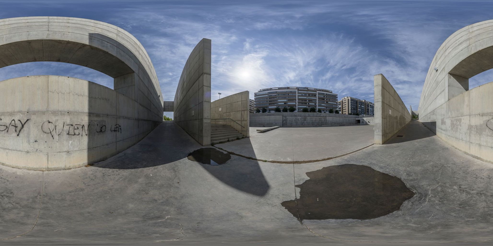 Urban Plaza: A Concrete Structure in the Heart of Spain - HDRi Maps and ...