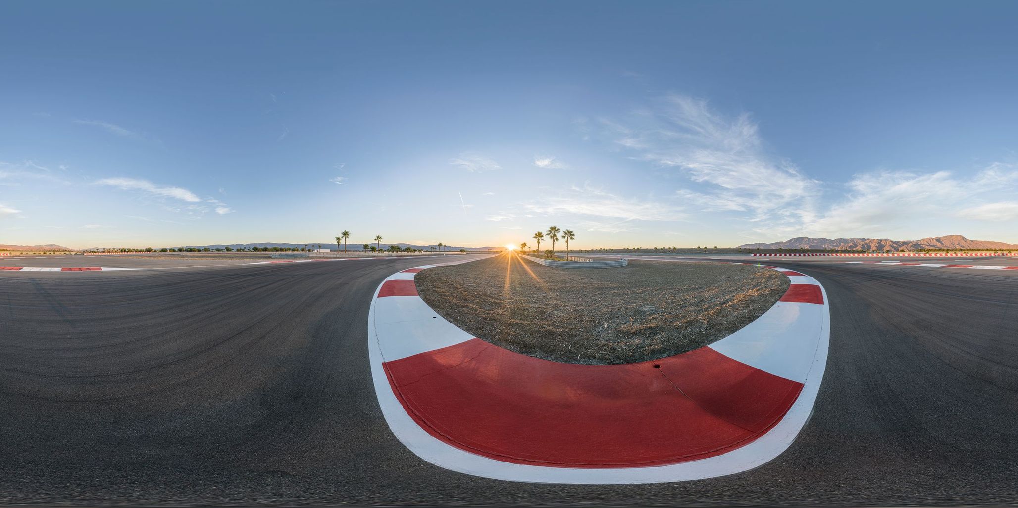 USA Race Track at Dawn: Asphalt Road and Clear Sky - HDRi Maps and ...
