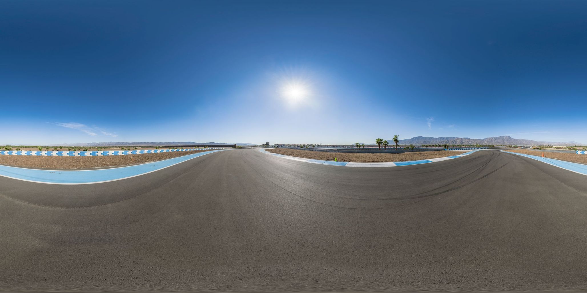 USA Racetrack in a Desert Setting - HDRi Maps and Backplates