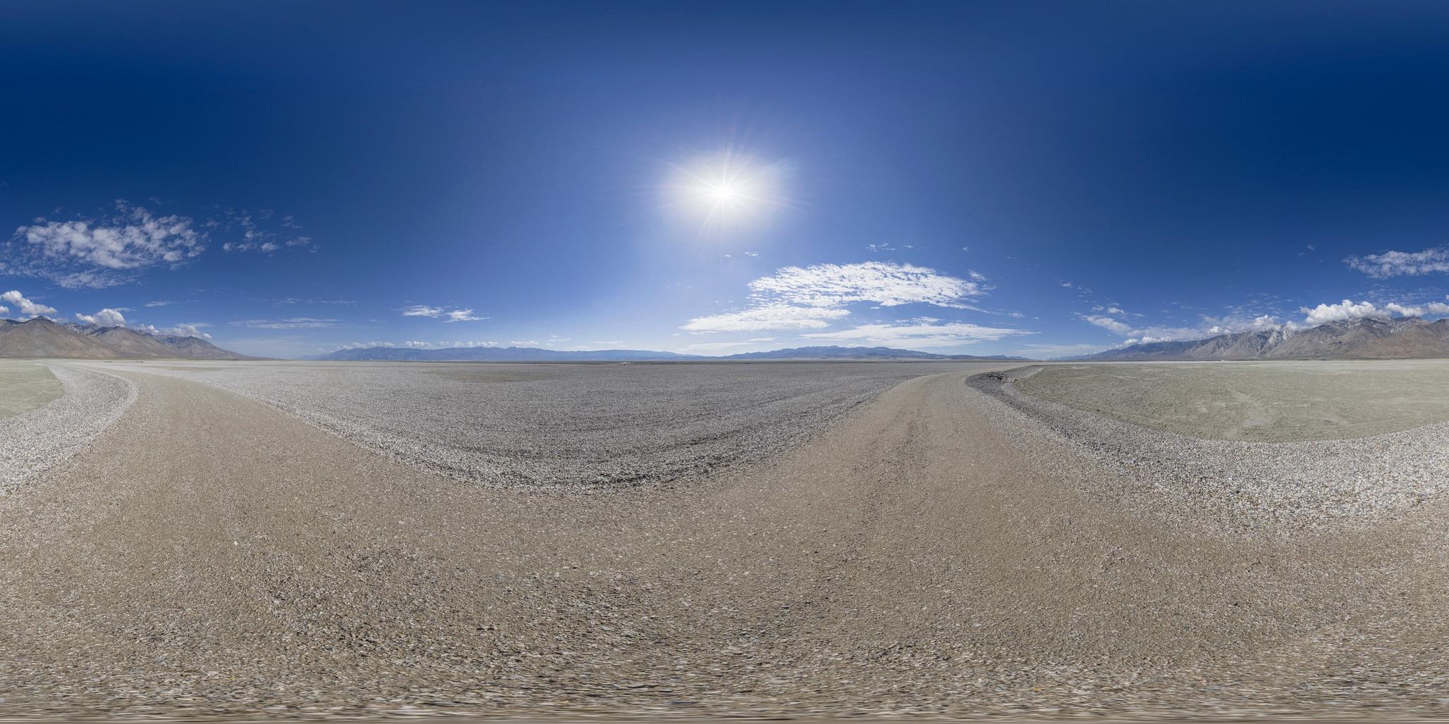 Wide Open Space: Nature's Road to a Destination - HDRi Maps and Backplates