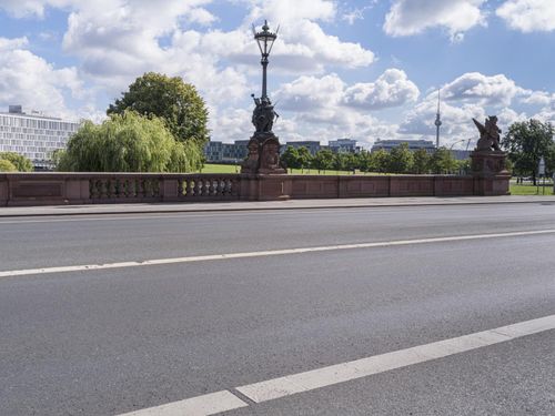 Berlin Bridge over Busy Highway - HDRi Maps and Backplates