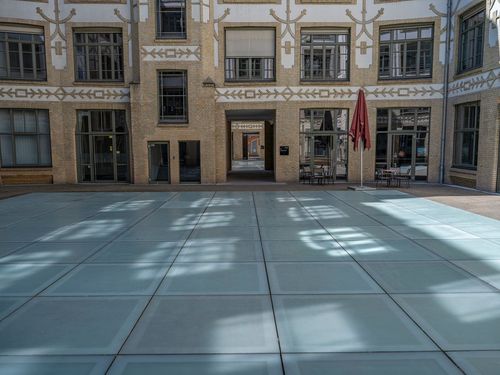 Berlin, Germany: A Classic Brick Wall Courtyard - HDRi Maps and Backplates