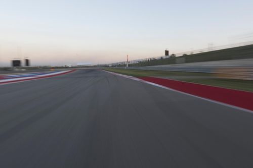 Blurred Race Track with Red and White Stripes on Asphalt - HDRi Maps ...