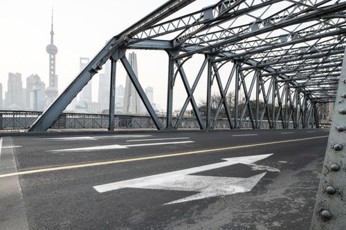 Bridge Over River in Shanghai, China Cityscape - HDRi Maps and Backplates