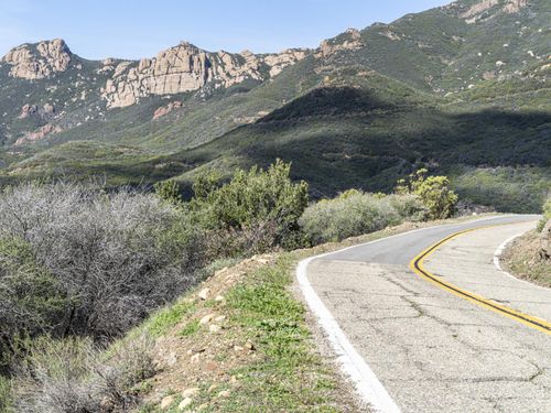 California Mountain Road: A Scenic View on Asphalt - HDRi Maps and ...