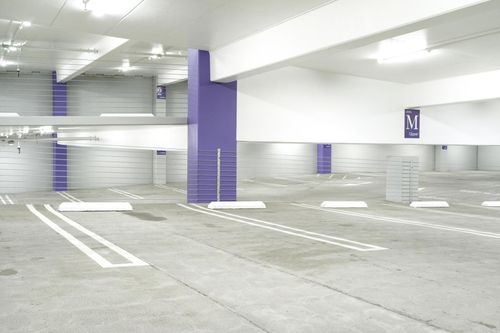 California, USA: A Modern Parking Structure in the Heart of the City ...