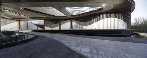 China Residential Building with Unique Curved Architecture - HDRi Maps ...