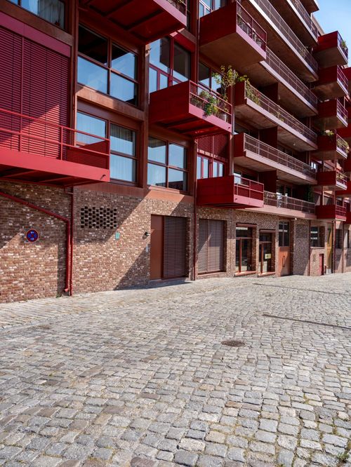 Cityscape of Berlin Residential Homes - HDRi Maps and Backplates