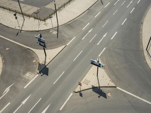 Elevated Crosswalk in Berlin, Germany - HDRi Maps and Backplates
