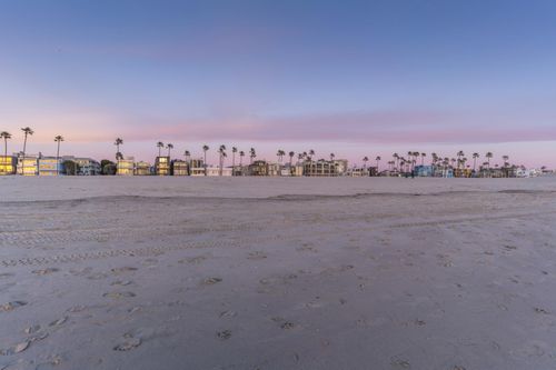 Empty Beach at Sunset in Los Angeles, California, USA - HDRi Maps and ...