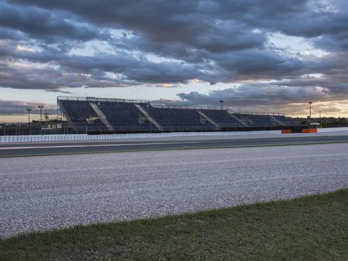 Empty Road Near Valencia NASCAR Stadium Parking - HDRi Maps and Backplates