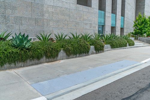 Empty Sidewalk in Los Angeles with Office Building - HDRi Maps and ...