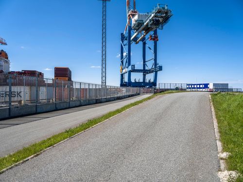 Industrial Landscape of Europe: Container Port - HDRi Maps and Backplates
