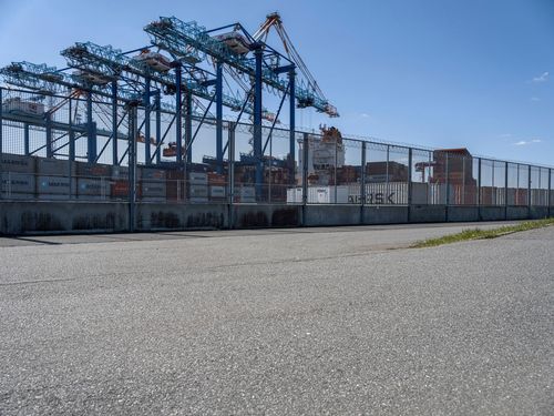 Germany's Container Port: Under a Clear Sky - HDRi Maps and Backplates