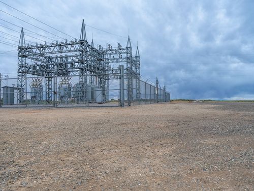 Gloomy Day in Colorado: Power Plant Landscape - HDRi Maps and Backplates