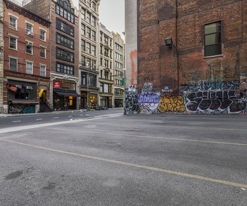 Graffiti Mural in City Street Manhattan - HDRi Maps and Backplates