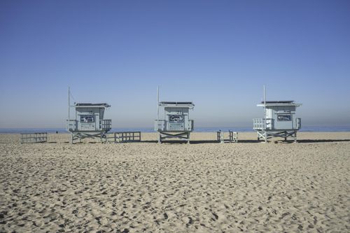 Los Angeles Beach Lifeguard Towers - HDRi Maps and Backplates