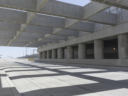 Los Angeles Concrete Bridge with Brutalist Architecture - HDRi Maps and ...