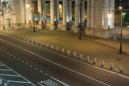 Manhattan: Dark Elevated Road at Night - HDRi Maps and Backplates