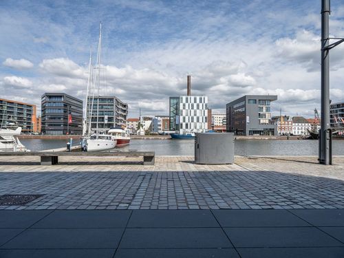 Modern Architecture and Urban Design in Bremen Harbor, Germany - HDRi ...