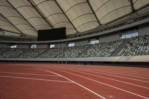 Modern Architecture at Shanghai Olympic Stadium - HDRi Maps and Backplates