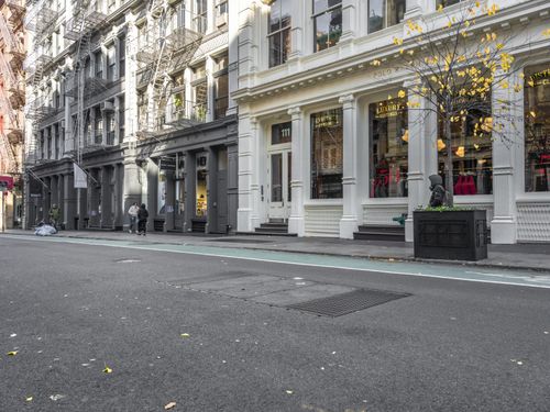 New York Classic Storefronts in Town