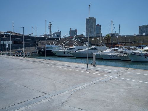 Pier in Barcelona, Spain: Coastal Beauty - HDRi Maps and Backplates