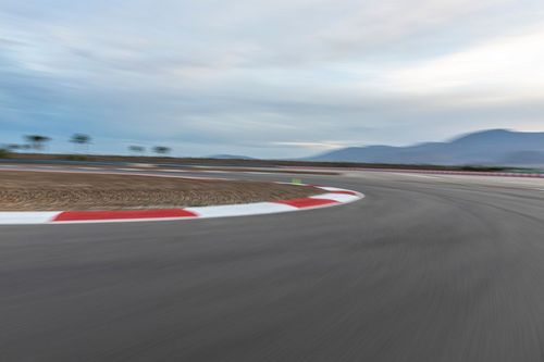 Race Track: Asphalt Road with a Curve for Exhilarating Races - HDRi ...
