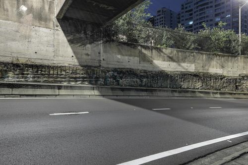 Residential Road: Bridge Underpass - HDRi Maps and Backplates