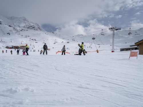 Snow-Capped Mountain in the Alps of Europe