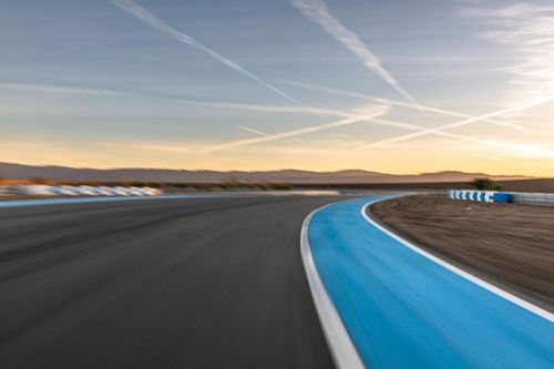 Sunrise at the Race Track: Asphalt Curve and Sun Visible - HDRi Maps ...