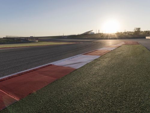 Sunset on a Race Track with a Clear Sky - HDRi Maps and Backplates