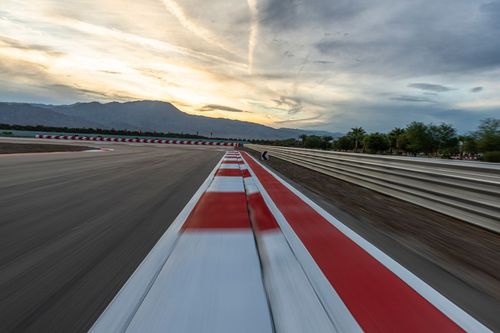 USA Race Track: A Straight Road on a Sunny Day - HDRi Maps and Backplates
