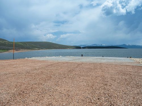 Utah Landscape: Boat Ramp and Lake in the USA - HDRi Maps and Backplates
