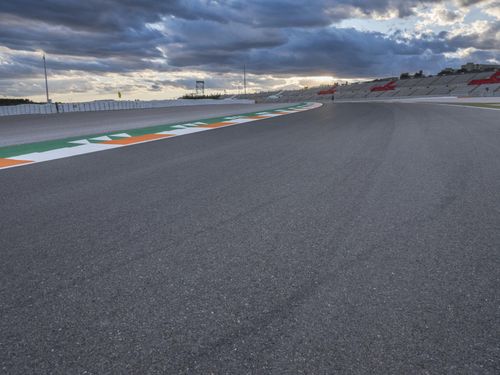 Race track in Valencia, Spain with dramatic mountain backdrop - HDRi ...