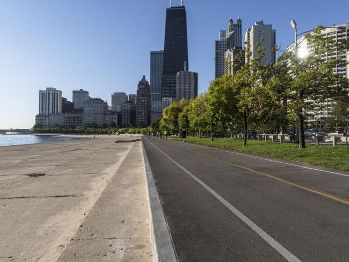 Chicago Skyline and Urban Landscape - HDRi Maps and Backplates