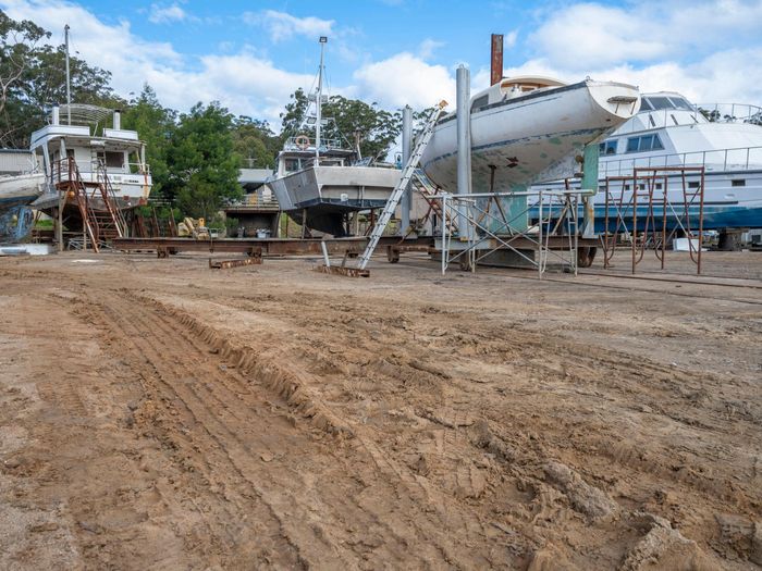 Aerial View of Pambula River and Residential Area in Sapphire Coast ...