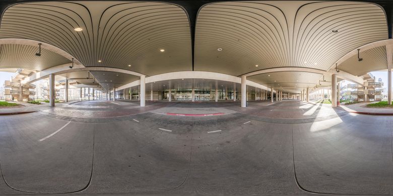 Upside-Down Building: Architecture with Concrete Columns