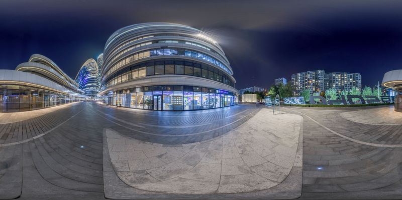 Modern Metropolis of Beijing, China HDRi Maps and Backplates