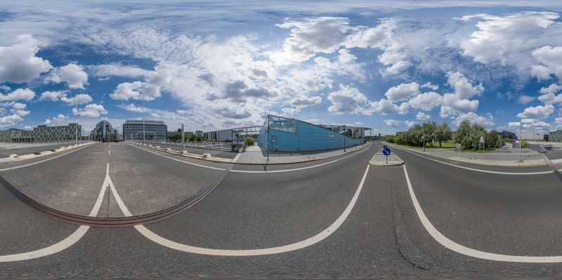 Berlin Financial District at Dawn HDRi Maps and Backplates