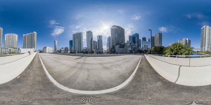 Modern Architecture in Miami Beach HDRi Maps and Backplates