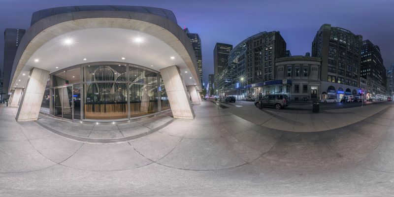 New York City at Night HDRi Maps and Backplates